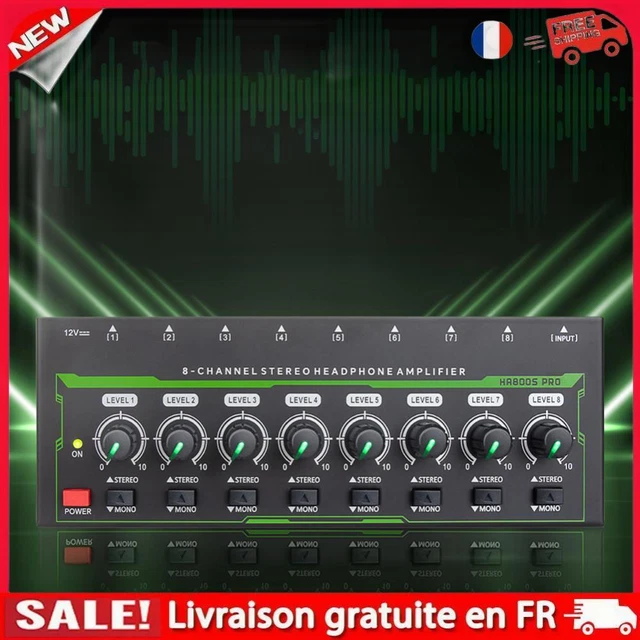 STEREO HEADPHONE AMPLIFIER Earphone Splitter Headphone Splitter for ...