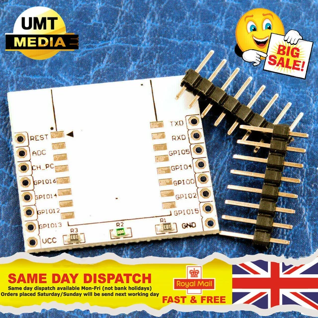 ESP8266 BREAKOUT BOARD Adapter Plate Apply to ESP-07, ESP-08, ESP-12 ...