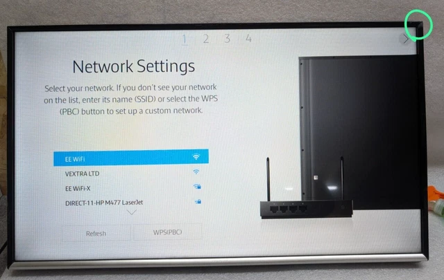 SAMSUNG T32E390SX 32& Smart Full HD LED TV (crack on the frame corner ...