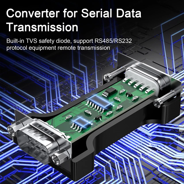 RS232 TO RS485/RS422 Connector No External Power Supply Converter ...