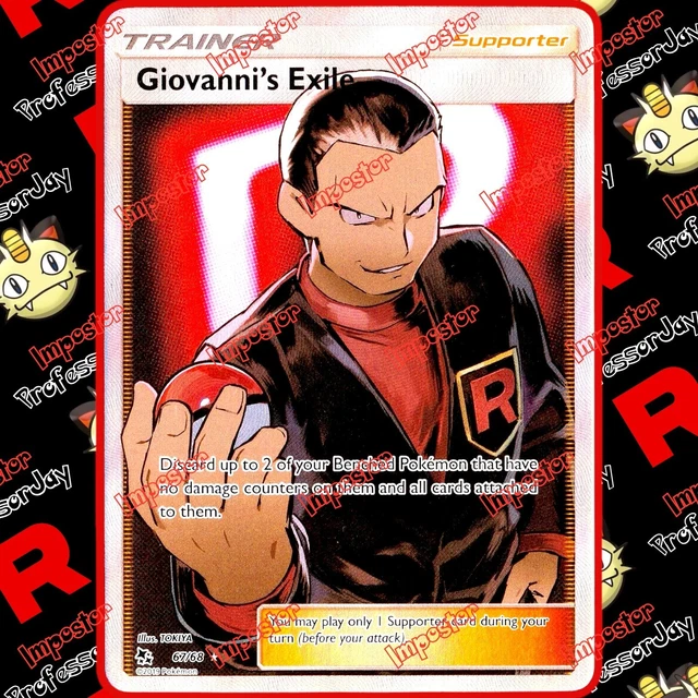 POKEMON 151 TCG Cards Sun & Moon | Giovanni's Exile 67/68 | NM Hidden ...