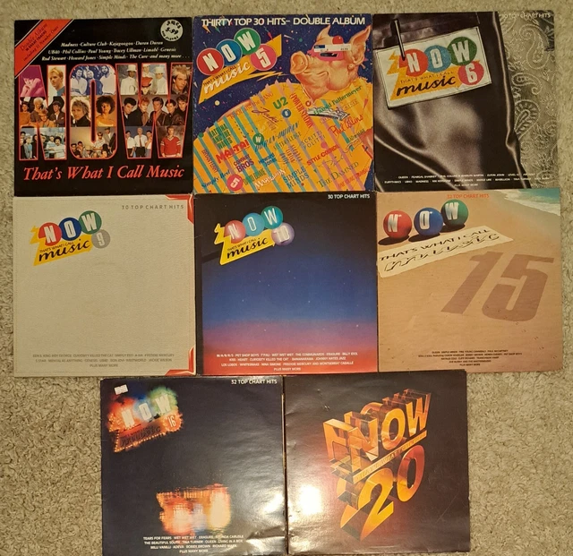 NOW THAT'S WHAT I Call Music - Joblot Vinyl Records, 8 X NOW! LP's £9. ...