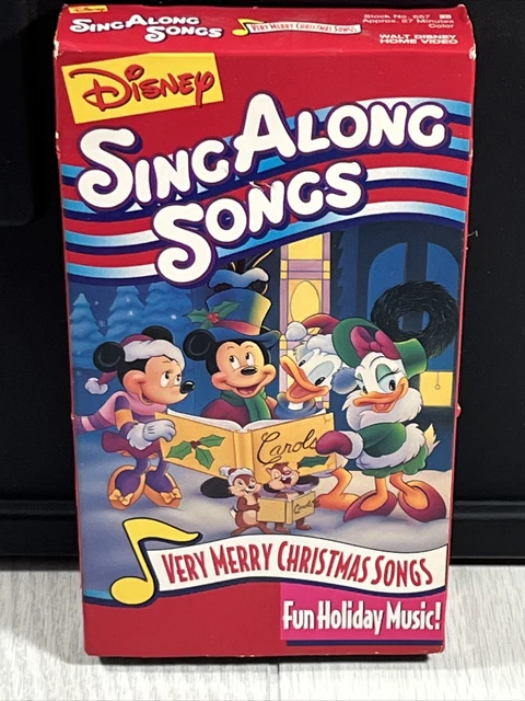 DISNEY'S SING ALONG Songs - Very Merry Christmas Songs (VHS, 1988) Walt ...