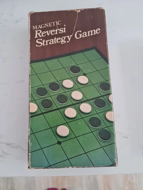 CLASSIC MAGNETIC REVERSI Vintage Board Game Retro Complete 1980s ...