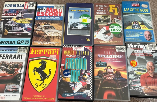 10 MOTOR RACING Vhs Tapes All In Excellent Condition £5.91 - PicClick UK