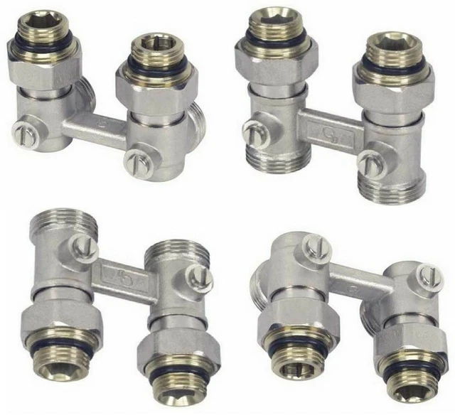 HAHNBLOCK HEIZKÖRPER ZWEIROHR Ventil Eurokonus ECK, DURCHGANG EUR 6,99 - PicClick DE