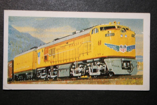 UNION PACIFIC GTEL Gas Turbine Electric Locomotive Vintage 1960's Card ...