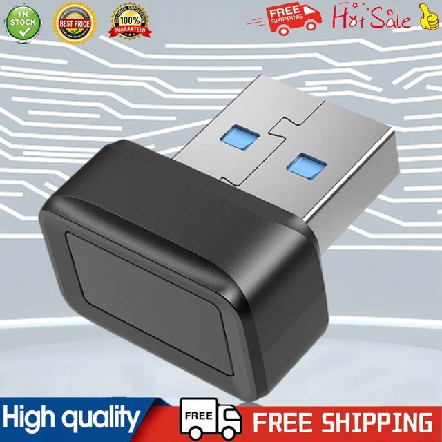 USB FINGERPRINT KEY Reader FIDO U2F Windows Hello Anti-Spoofing 360 ...