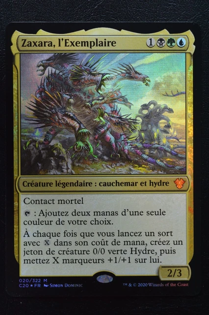 MAGIC THE GATHERING MTG ZAXARA, THE EXEMPLARY FOIL FRANÇAIS Commander ...