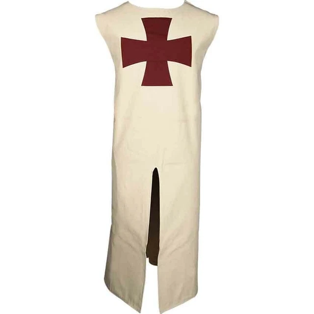 MÉDIÉVAL TUNIQUE TEMPLIER Chevalier Tabard Croisade Vêtements Surcot ...