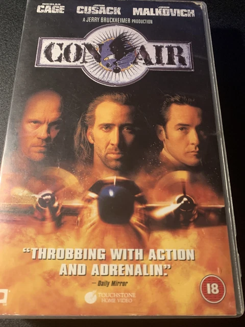 CON AIR BIG Box VHS Nicolas Cage John Cusack John Malkovich £7.95 ...