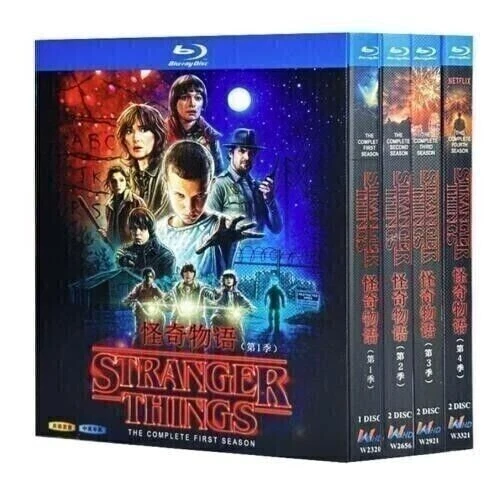 STRANGER THINGS:SEASON 1-4 TV Series Blu-Ray DVD BD 7 Disc All Region ...