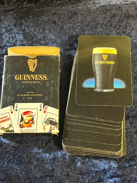 VINTAGE GUINNESS PLAYING Cards Retro Advertising Items Curios Beer Pub ...