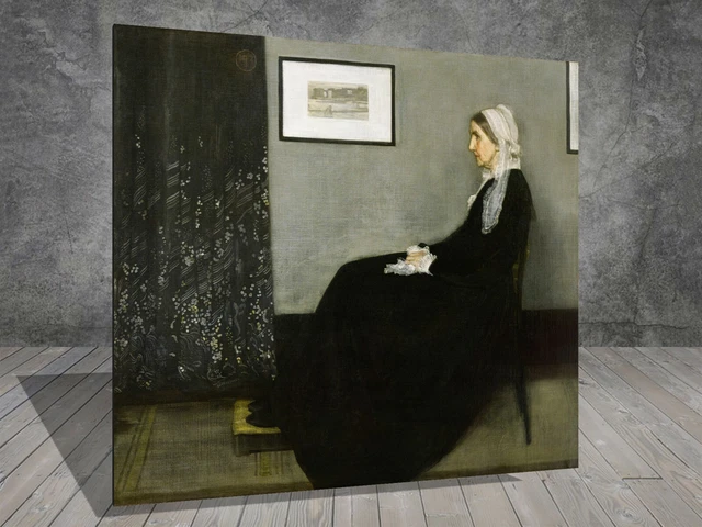 JAMES MCNEILL WHISTLERS Mutter LEINWANDMALEREI KUNSTDRUCK POSTER SQ 878 ...