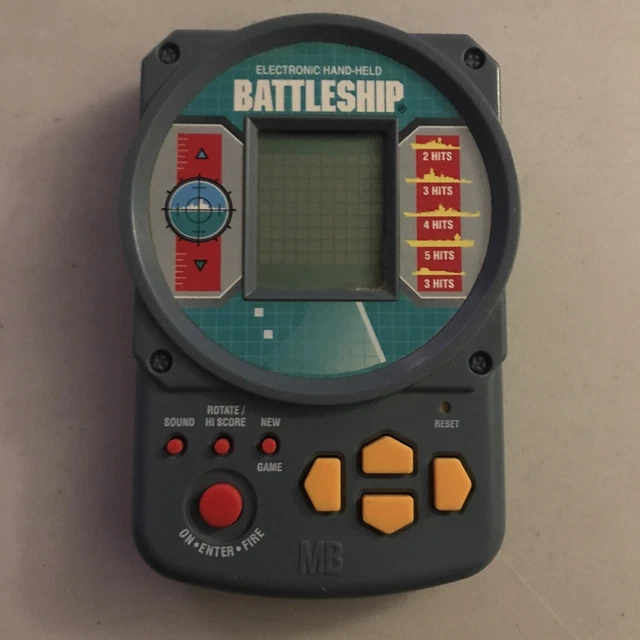 VINTAGE 1995 MB Electronic Handheld Battleship Game Milton Bradley ...