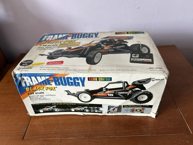 NIKKO BLACK FOX Frame Buggy 1:14 Scale Radio Control RC Car Boxed ...