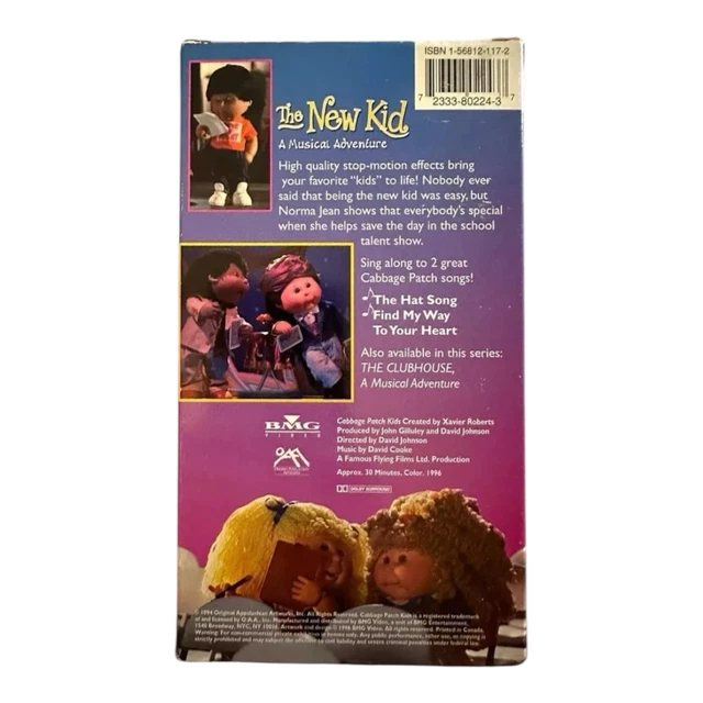 CABBAGE PATCH KIDS: The New Kid, A Musical Adventure (VHS, 1996) CPK ...