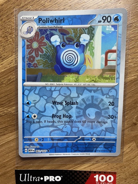 POKEMON 151 TCG - Poliwhirl [061/165] - Reverse Single Card ENGLISH ...