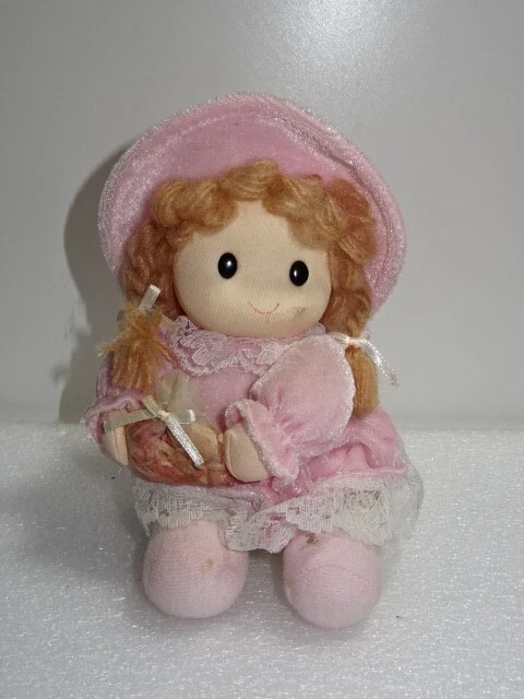 VINTAGE SEATED DOLL Made From Fabric. Elizabeth French £16.32 - PicClick UK