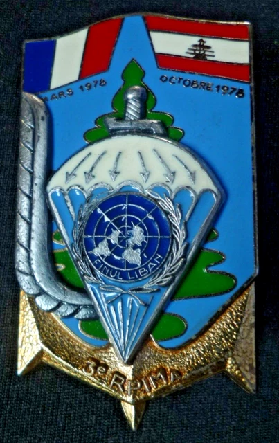 FRENCH 3RD RPIMA Regiment Parachute Infantry Marine Pocket Badge ...