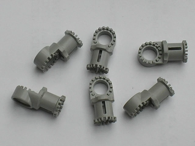 6 X LEGO technic Connector Toggle Joint Toothed 4273 / 8480 8412 8856 ...
