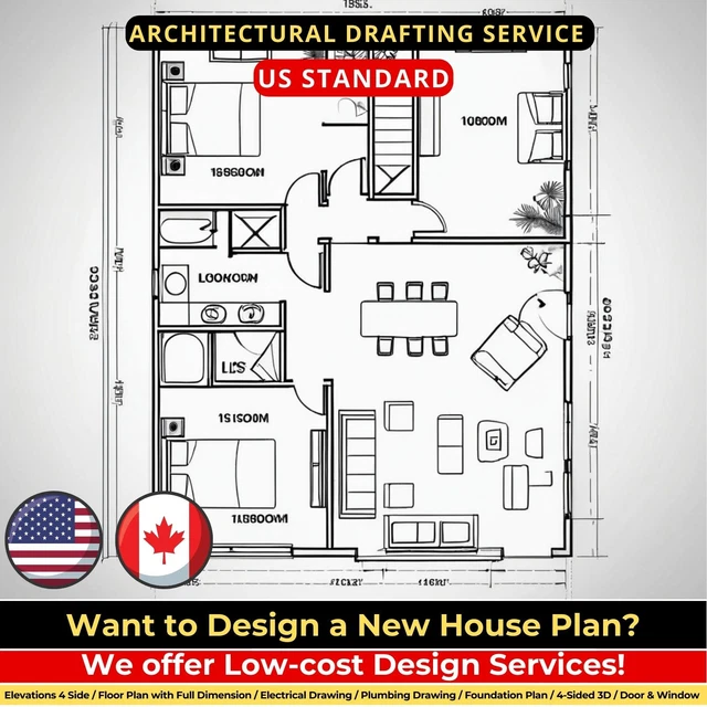 LOW-COST HOUSE PLAN Design Services!-Architectural House, Building & Floor Plans £30.54 ...