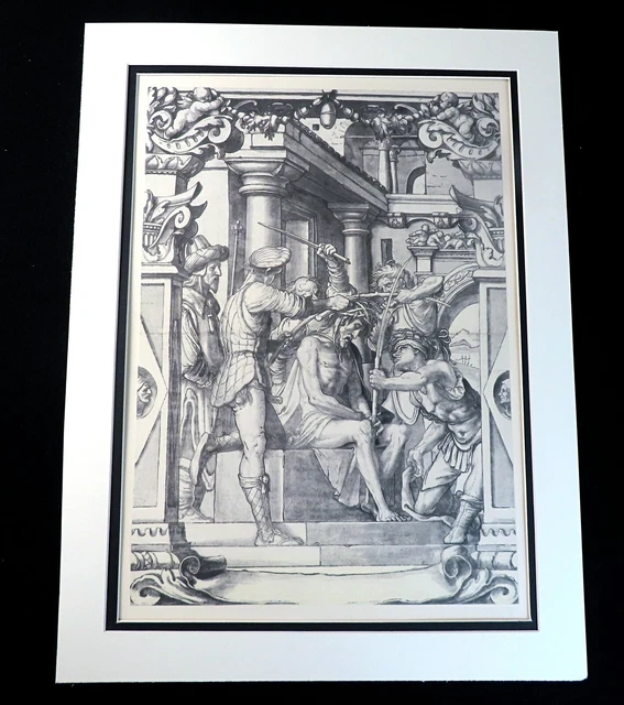 OLD MASTER DRAWING Jesus Christ Crucifixion Hans Holbein RARE Antique ...