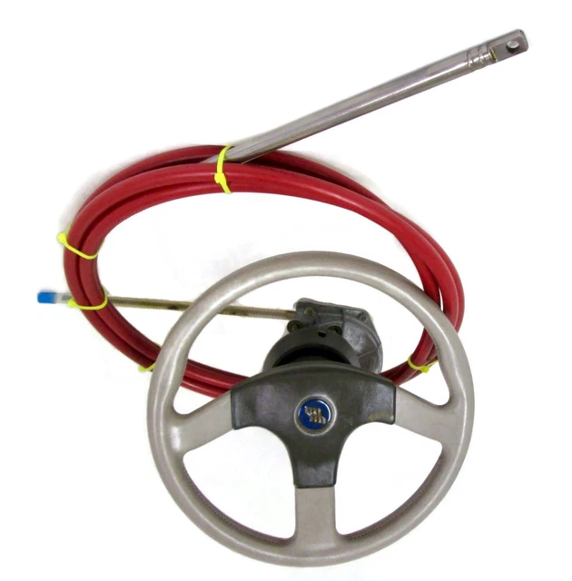 TELEFLEX MARINE BOAT Steering System Rotary Helm 16' Morse Cable ...