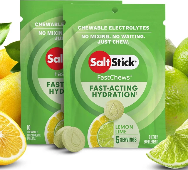 SALTSTICK FASTCHEWS, ELECTROLYTE Replacement Tablets for Rehydration ...