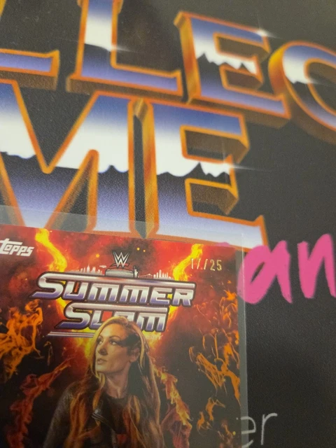 TOPPS WWE SUMMERSLAM 2025 Becky Lynch numbered /25 Wrestling Trading Card EUR 33,75 - PicClick DE