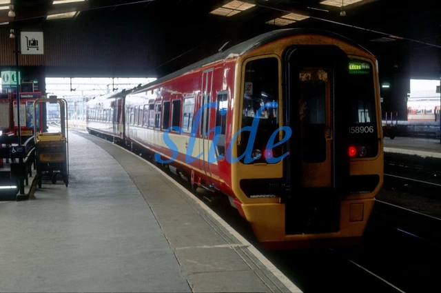 BRITISH RAIL DIESEL Multiple Unit Metro Dmu 158906 1991 Leeds Origina ...