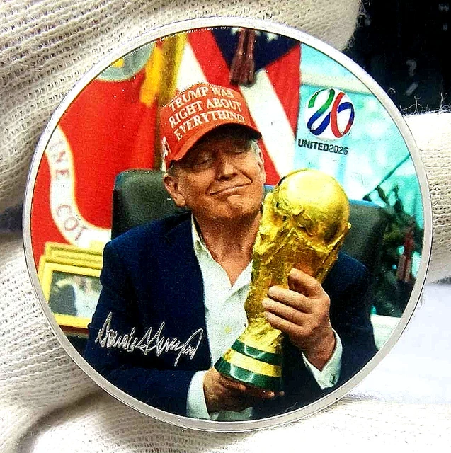 DONALD TRUMP GOLD Silber Münze WM 2026 Mount Rushmore signiert ...