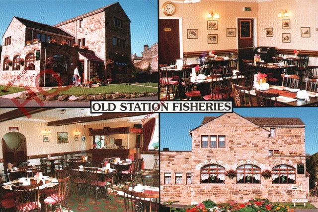 CARTE POSTALE ; Addingham, vieille station restaurant de pêche et à ...