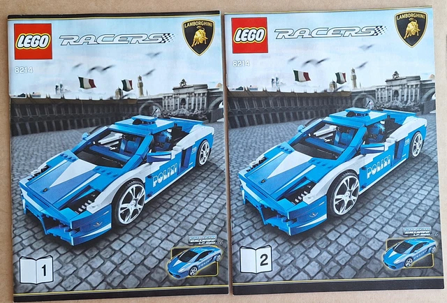 LEGO 8214 BAUANLEITUNG Heft 1 + 2 Racers Lamborghini Instruction EUR 7 ...