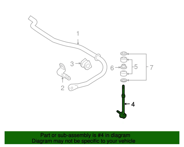 GENUINE TOYOTA 4RUNNER Lexus Gx470 Rear Stabilizer Link Assembly Oem ...