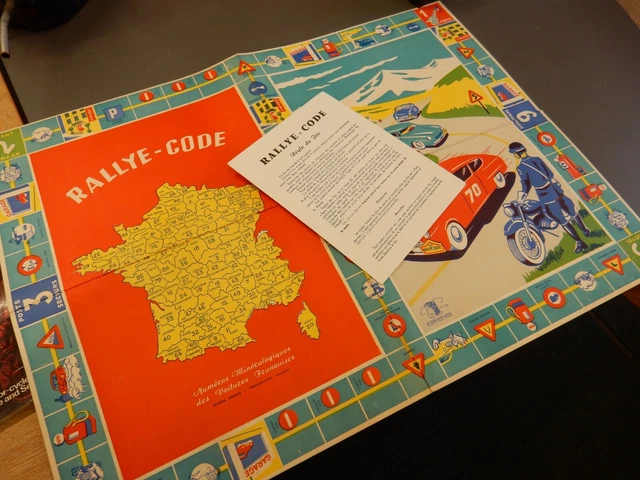 VINTAGE RALLYE-CODE BOARD Game Ref B5Z £35.00 - PicClick UK
