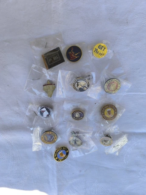 VINTAGE BREWERY REAL Ale Beer Pin Badges Camra Breweriana. Lot of 13 £7 ...