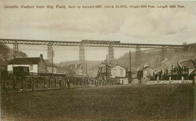 CRUMLIN WALES CRUMLIN Viaduct From Key Field OLD PHOTO $8.50 - PicClick AU