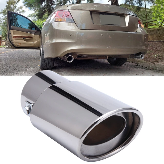 CHROME EXHAUST PIPE Tip Rear Throat Muffler Stainless Steel For Toyota ...