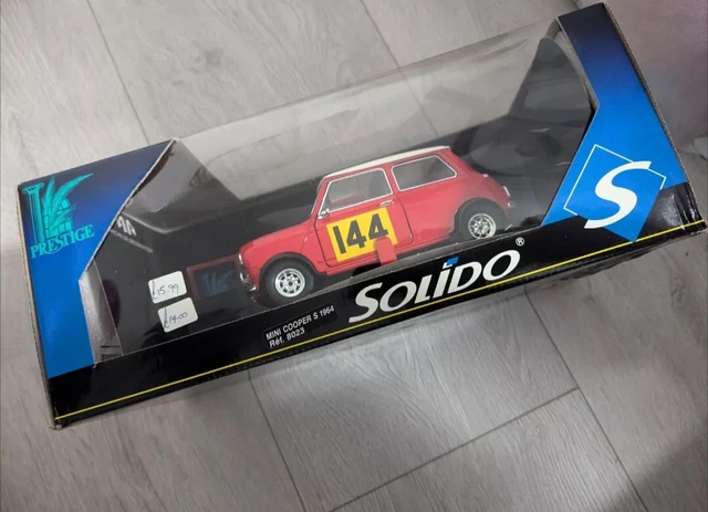 VINTAGE SOLIDO PRESTIGE Mini Cooper S Rally 1964 8023 Boxed diecast £25 ...
