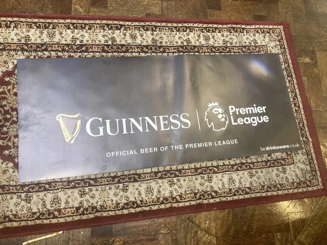 GUINNESS VINYL ADVERTISING Banner 43” X 17” £10.79 - PicClick UK