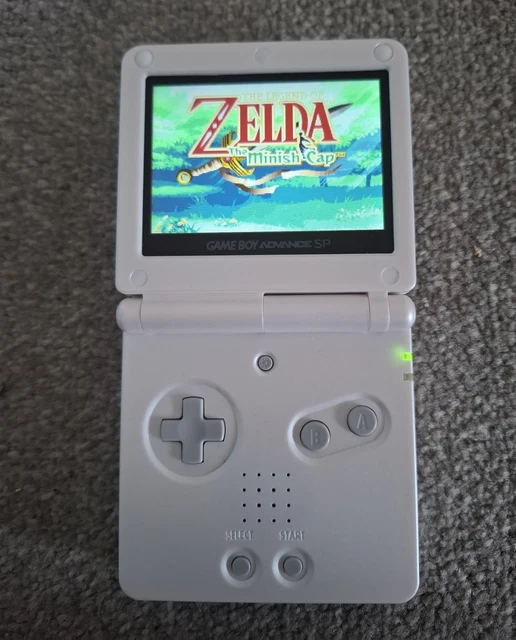 GAME BOY ADVANCE SP White Handheld Back-lit Screen And Accessories £100 ...