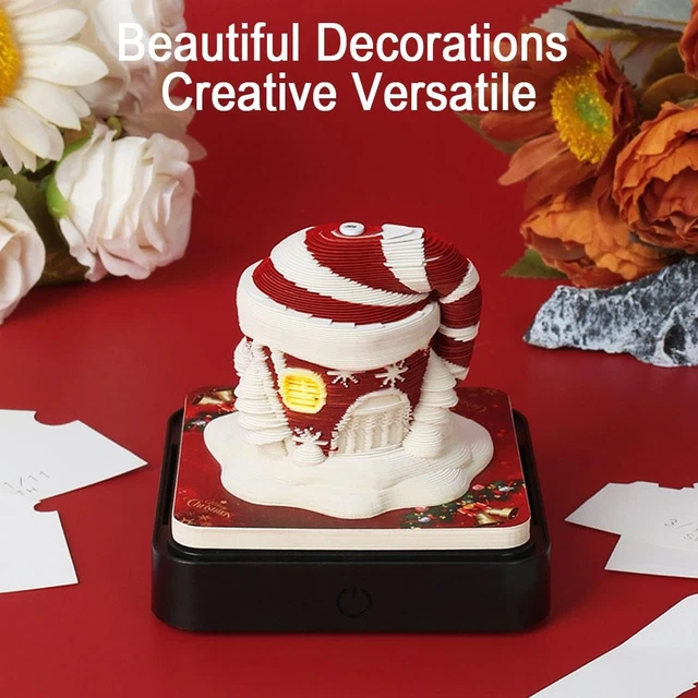 2026 TIME PIECE Calendar 3D Calendar 2026 With Lights Paper Carving ...