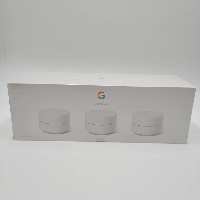 GOOGLE WIFI AC1200 Wi-Fi Hotspot Modem - White, 3 Pack - GJ2CQ ...