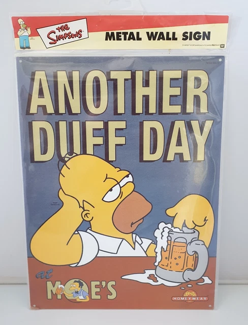 NEW,SEALED, VINTAGE THE Simpsons Moe's Tavern Another Duff Day Metal ...