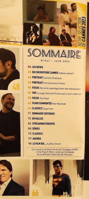 MAGAZINE PREMIÈRE N°541 2023 Indiana Jones Harrison Ford Reda Kateb ...