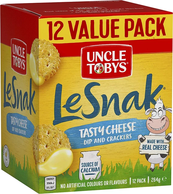 LE SNAK TASTY Cheese Dip & Crackers Value, 1 Box of 12, 264G $15.75 ...