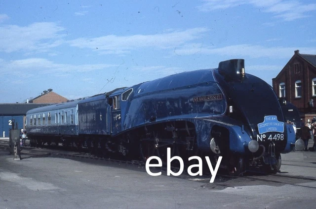 ORIGINAL 35MM RAILWAY SLIDE LNER STEAM LOCO 4498 SIR NIGEL GRESLEY £3. ...