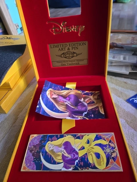 DISNEY PIN ACME Mucha Rapunzel Tangled Art Nouveau LE 100 Jumbo #122577 ...