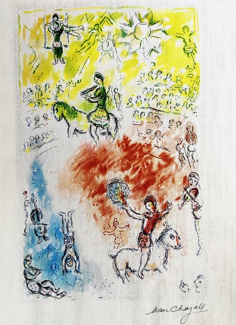 MARC CHAGALL LITHOGRAPH Sorlier Original Numbered 300 Copies Published ...